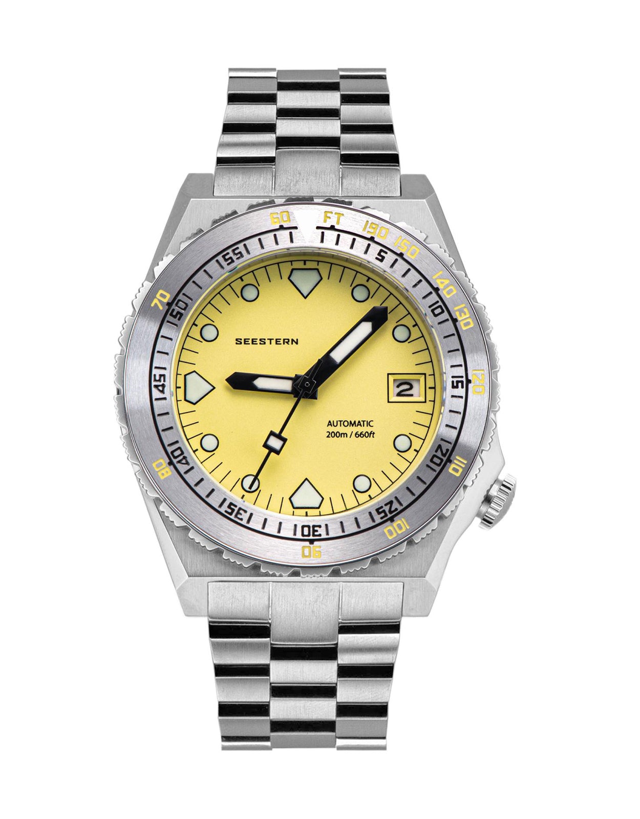 Seestern Sub600T Stainless Steel Ceramic Bezel Seaman NH35A Automatic ...